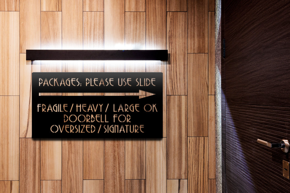 OberonSign Custom Metal Signs Modern house number personalized gifts